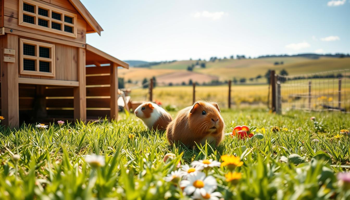 Wunderbar Meerschweinchen Kfig Draussen Ebenbild